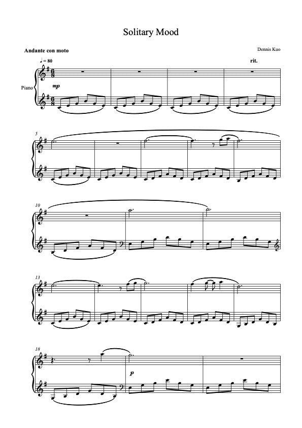 Solitary Mood – Study Music Project